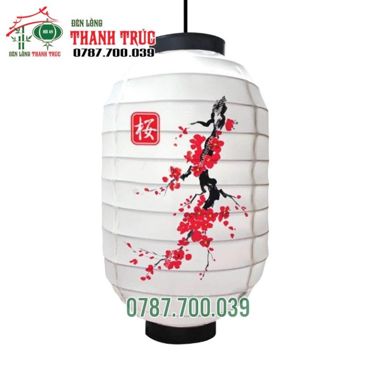 Lồng đèn nhật trắng vẽ chữ - Thanh Trúc